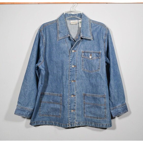 bill blass | Jackets & Coats | Vintage 9s Bill Blass Blue Denim ...